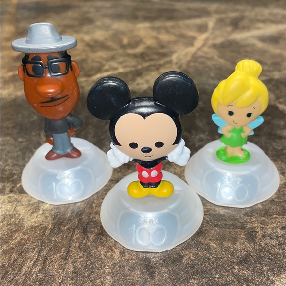 Disney | Toys | Disney Action Figure Trio Mickey Mouse Tinkerbell And ...